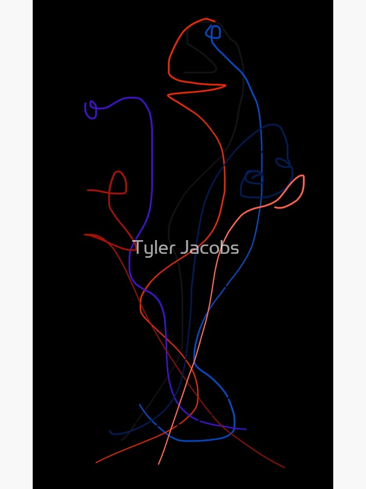 "Pandora (abstract line art)" Sticker for Sale by Scorpion1700 | Redbubble