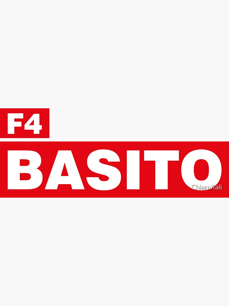 "F4 BASITO | Serie Tv Italiana Boris" Sticker for Sale by ChiaraKali ...