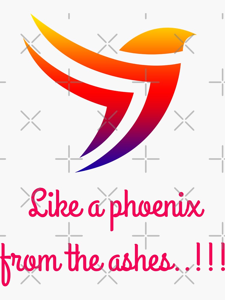 "Phoenix" Sticker for Sale by ramneetkaur6 | Redbubble