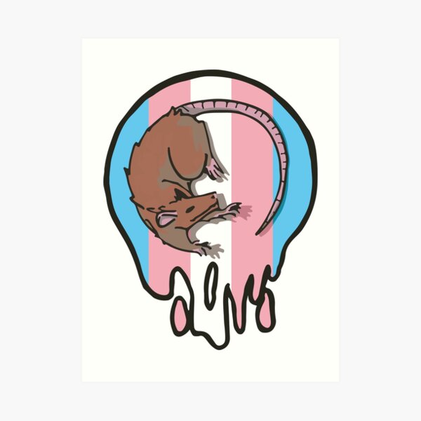 "Trans Slime Rat" Art Print by infernalmoth | Redbubble
