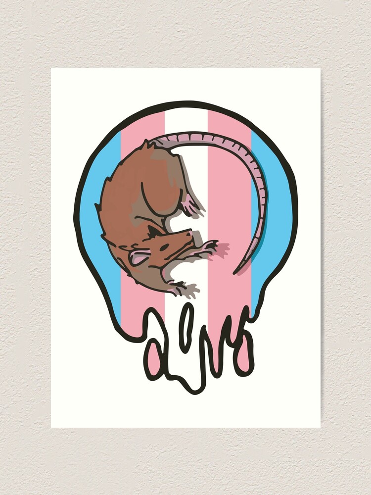 "Trans Slime Rat" Art Print by infernalmoth | Redbubble