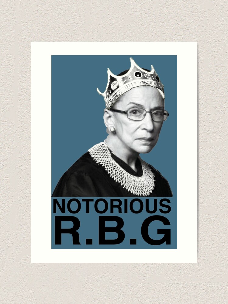 "notorious rbg" Art Print for Sale by Thelittlelord | Redbubble
