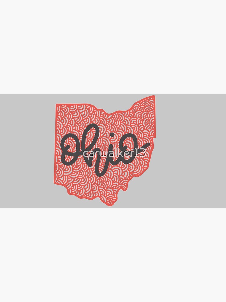 "Ohio Wavy Cursive State Outline" Art Print for Sale by carwalker13 ...