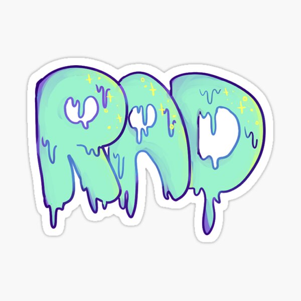 "Rad" Sticker by catharsiis | Redbubble