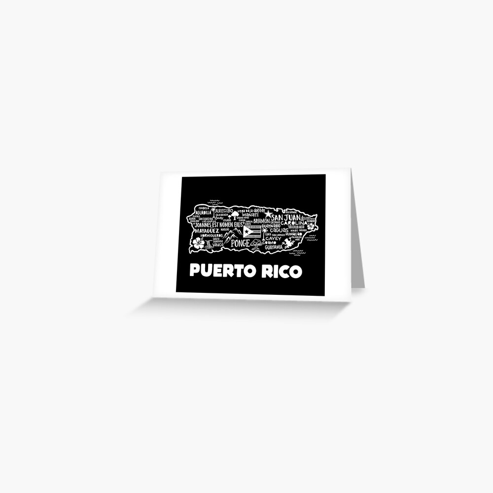 "Puerto Rico Map " Sticker for Sale by fiberandgloss | Redbubble