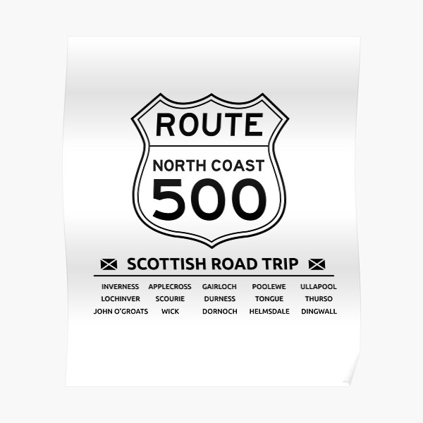 Nc 500 Posters | Redbubble