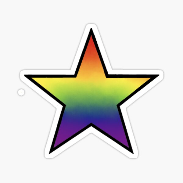 "Gay Pride Star" Sticker by StonkStickers | Redbubble