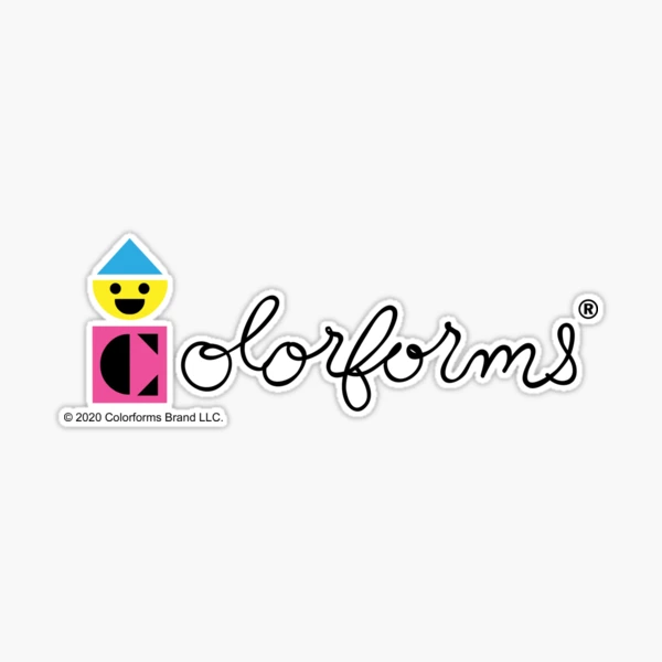 Colorforms Logo Abstract Modern Graphic Elements. Dynamic Color Forms