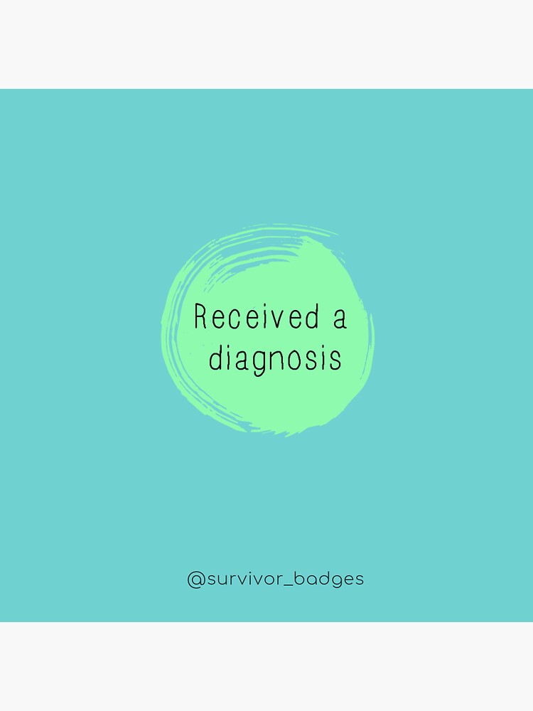 "Received a diagnosis" Sticker for Sale by ayarian | Redbubble