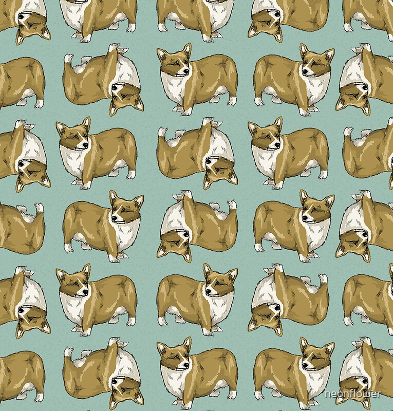 "Corgi pattern" by neonflower | Redbubble