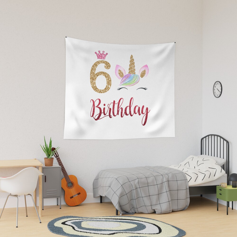 "6th Birthday Unicorn Dabbing, 6 Years Old, 6th Birthday Unicorn ...