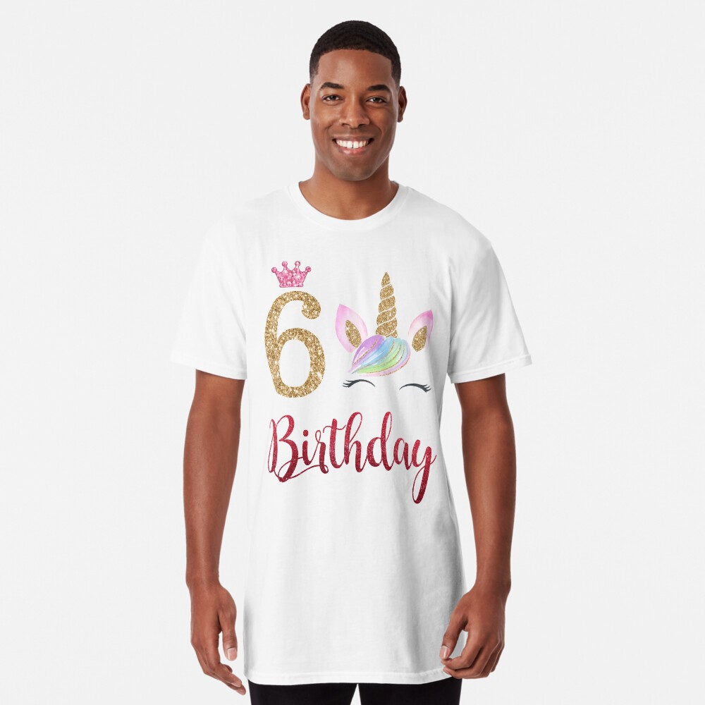 "6th Birthday Unicorn Dabbing, 6 Years Old, 6th Birthday Unicorn ...