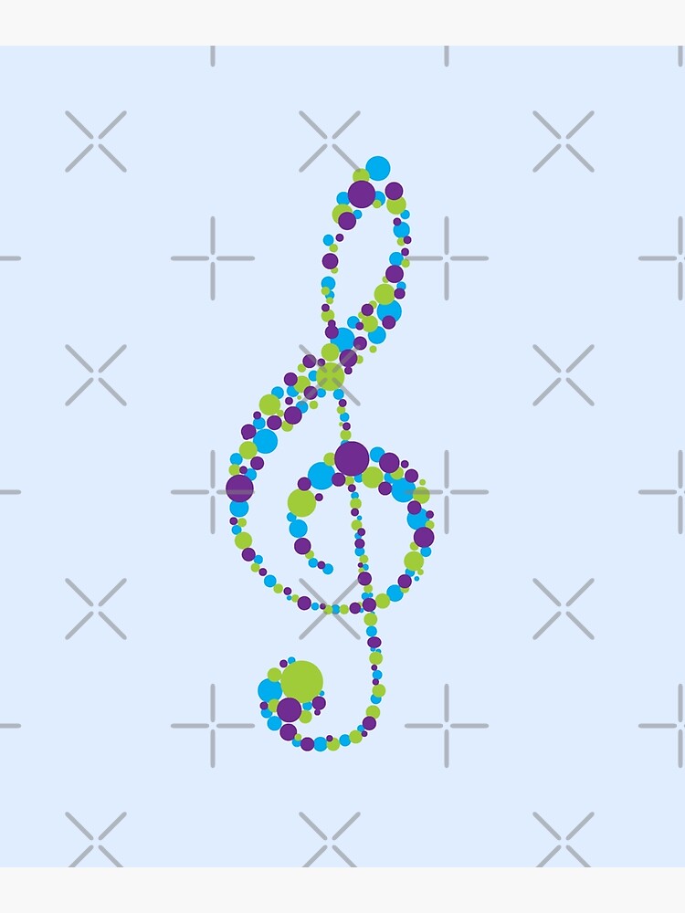 "Treble Clef" Poster for Sale by MusicWonderland | Redbubble