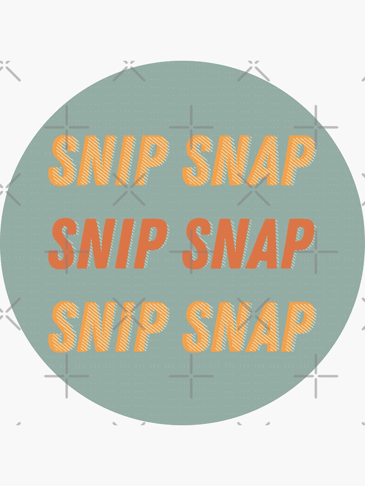 "Snip Snap Michael Scott - The Office" Sticker by makeupaura | Redbubble