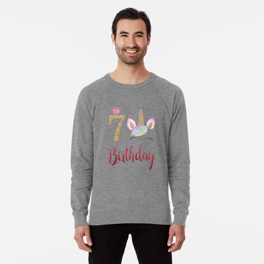 "7th Birthday Unicorn Dabbing, 7 Years Old, 7th Birthday Unicorn ...