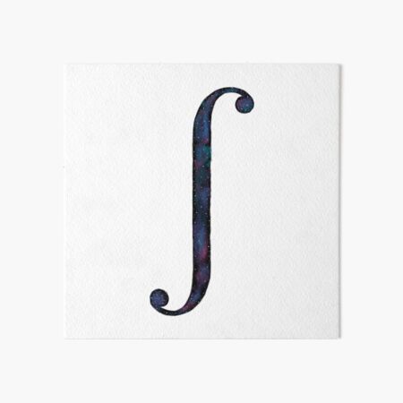 "Galaxy Integral Symbol" Art Board Print by GammaGirl-X | Redbubble