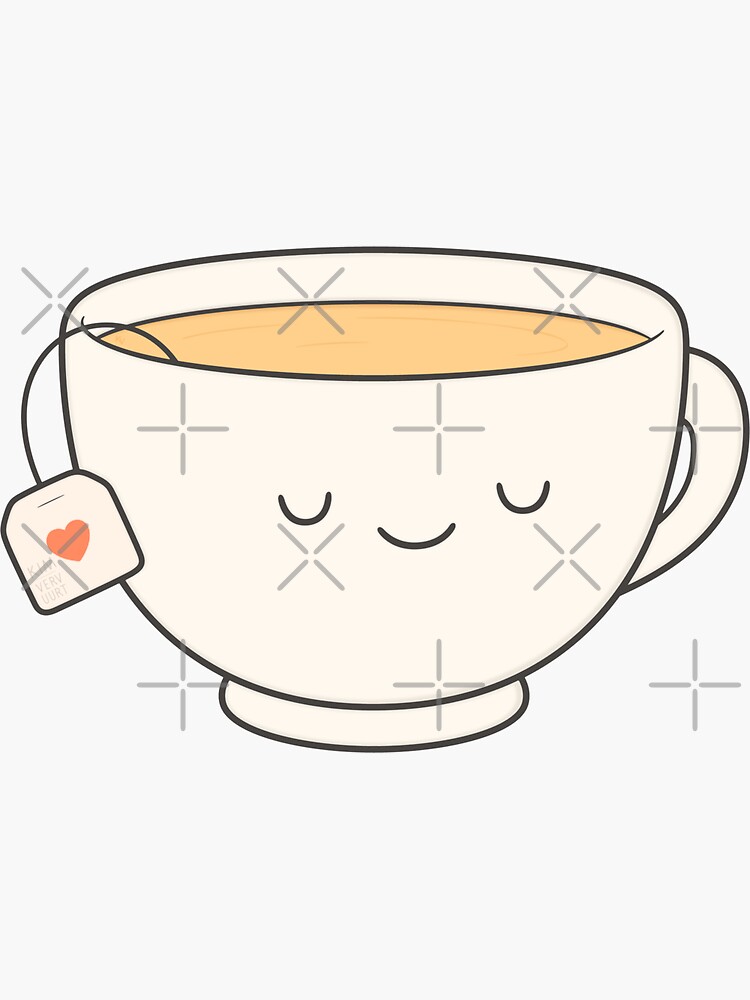 "Teetasse" Sticker von kimvervuurt | Redbubble