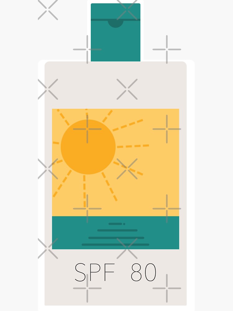 "sunscreen sticker" Sticker by keeganemma | Redbubble