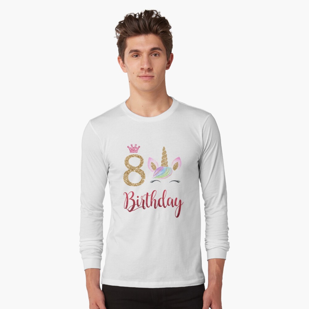 "8th Birthday Unicorn Dabbing, 8 Years Old, 8th Birthday Unicorn ...