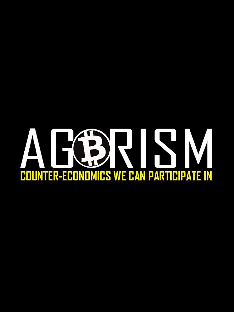 "Agorism | Counter economics we can participate in " Drawstring Bag for ...