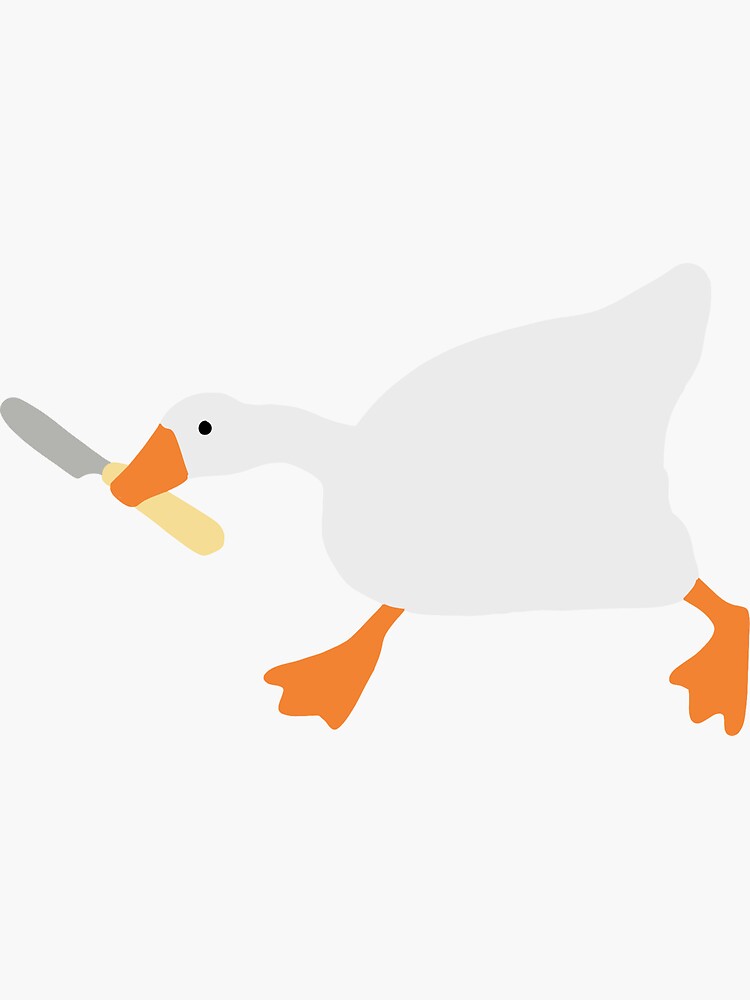 "knife goose" Sticker for Sale by minushail | Redbubble
