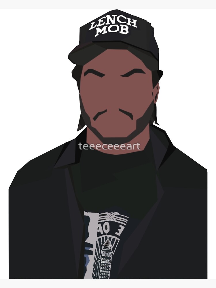"Ice Cube Retro Print Face Mask" Poster by teeeceeeart | Redbubble