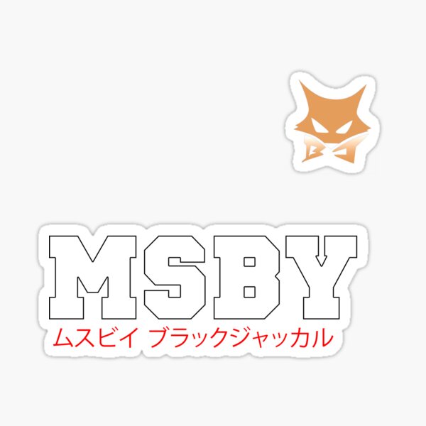 "Haikyu!! MSBY Black Jackals" Sticker by mrteeson | Redbubble