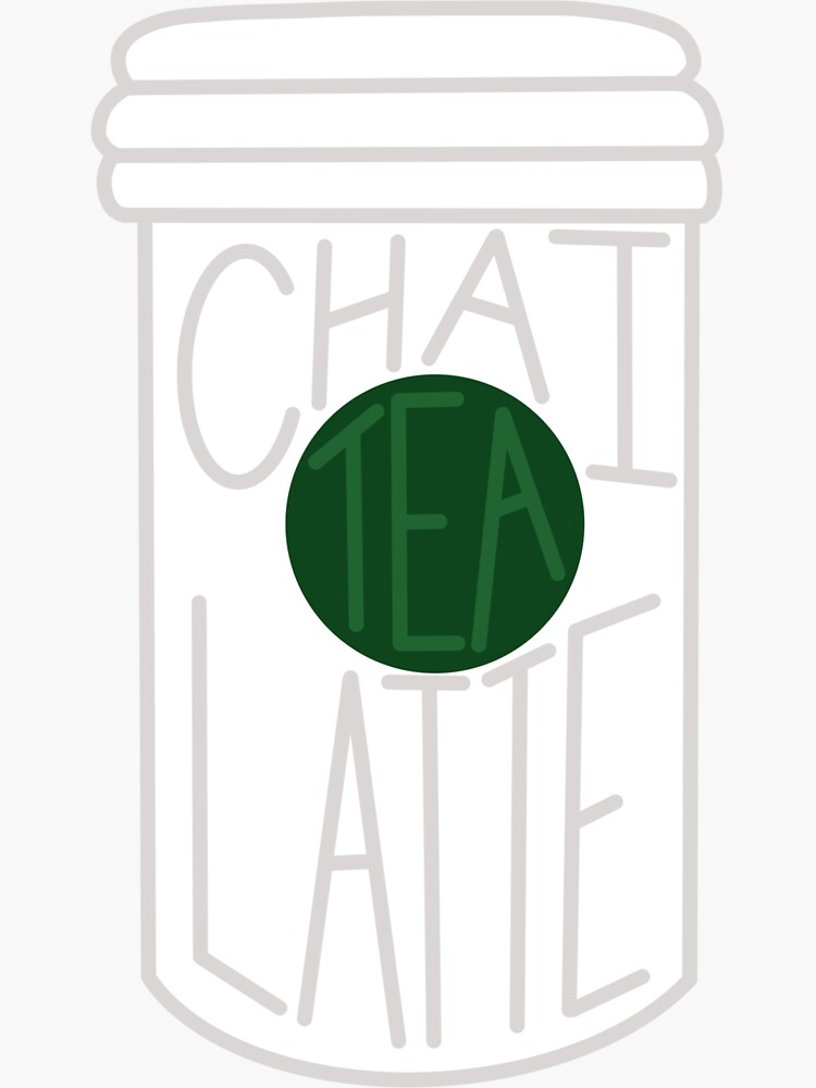"chai tea latte cup" Sticker for Sale by jadin28 | Redbubble