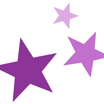 "3 Purple Stars" Sticker for Sale by MaeCreates | Redbubble