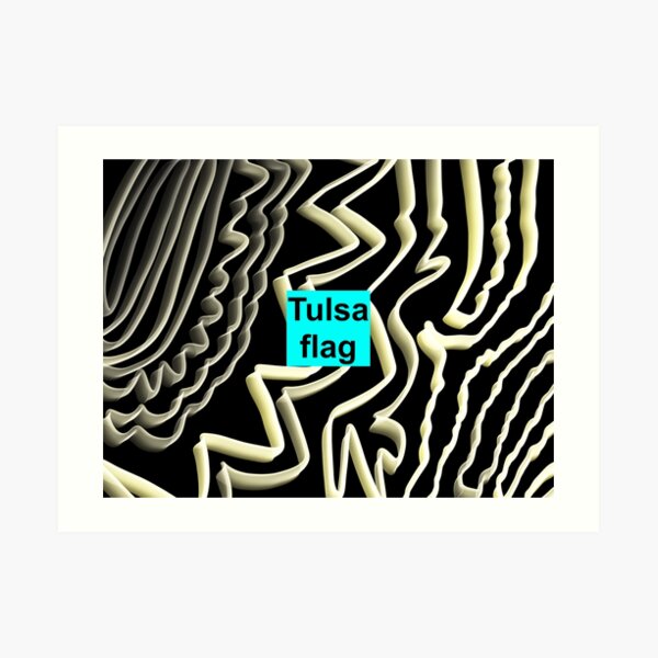 Tulsa Flag Wall Art | Redbubble