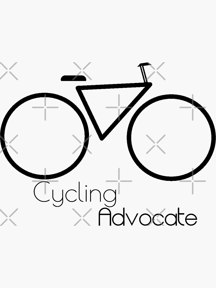 "Cycling (Advocate)" Sticker for Sale by MindCereal | Redbubble