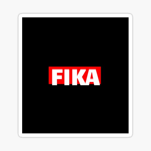 "Fika" Sticker for Sale by TheSwedestThing | Redbubble