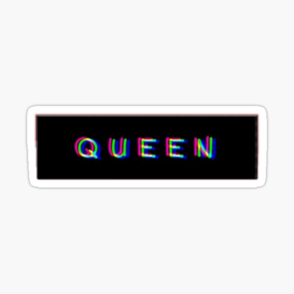 "Neon Queen Sticker" Sticker for Sale by aniyaharlan | Redbubble