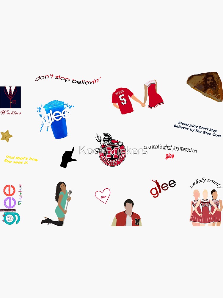 "Ultimate Glee Pack" Sticker for Sale by kkuehl8 | Redbubble