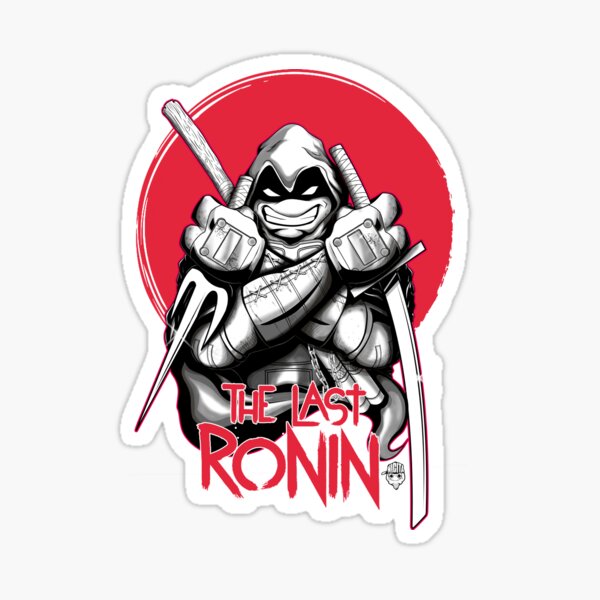 "Turtle Last Ronin BWR" Sticker for Sale by nicitadesigns | Redbubble