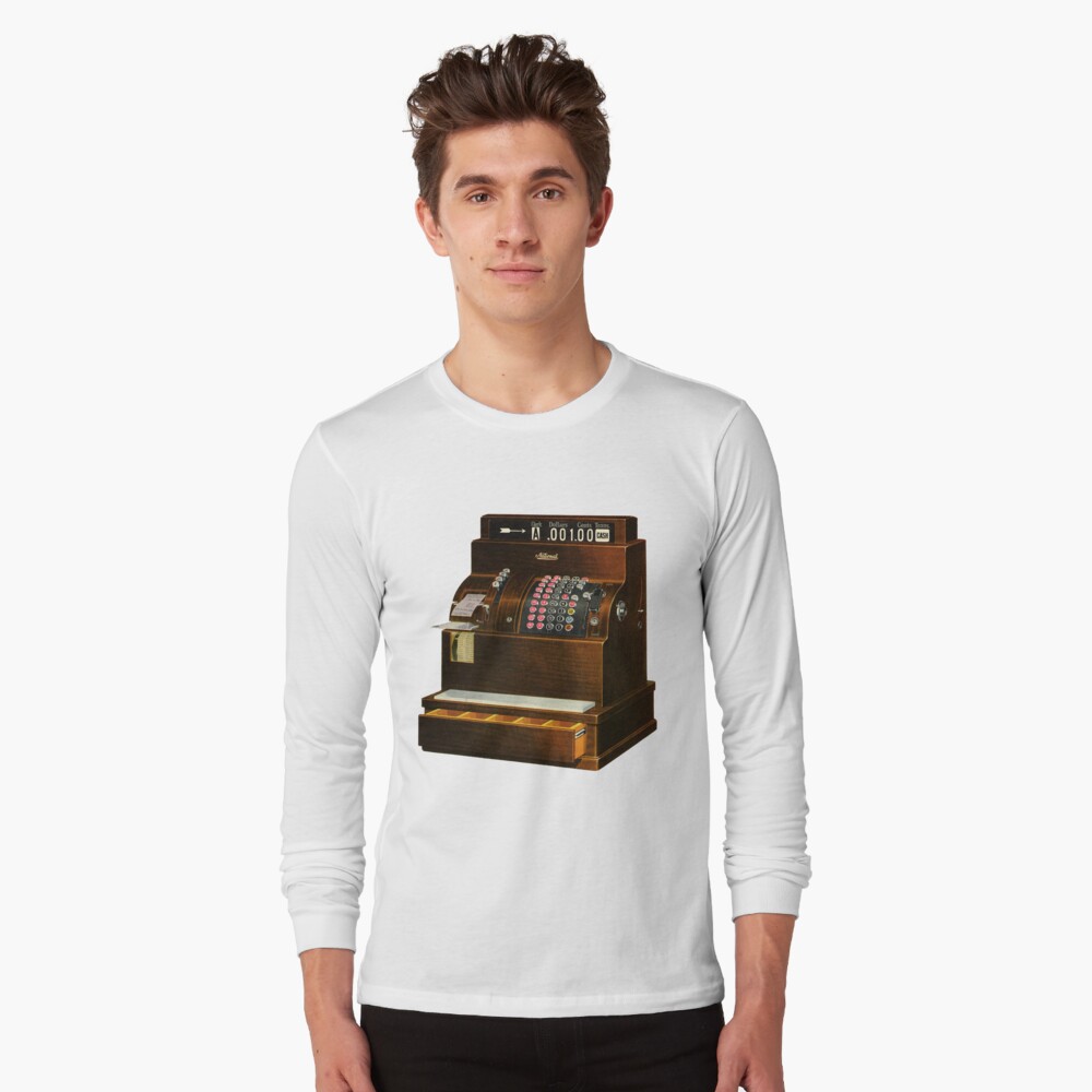 "Vintage cash register" Sticker for Sale by kustom | Redbubble