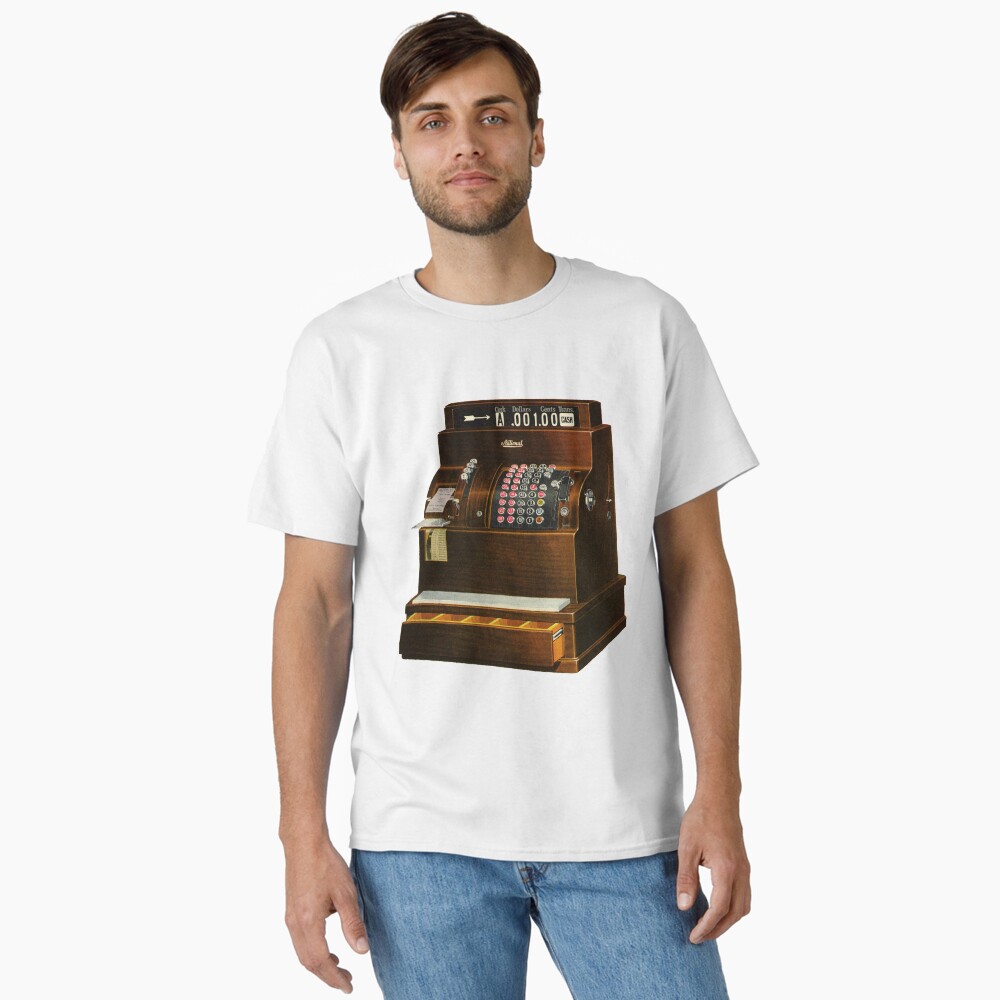 "Vintage cash register" Sticker for Sale by kustom | Redbubble
