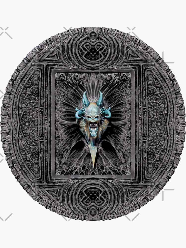 "Hell Bound Demon Totem" Sticker for Sale by RebellionInk | Redbubble