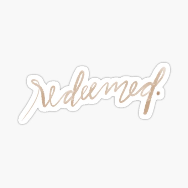 "Redeemed Christian Sticker" Sticker for Sale by libbymccord | Redbubble