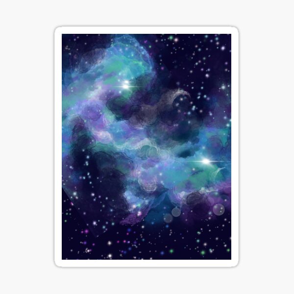 "Nebula" Sticker by Lucifreyjart | Redbubble