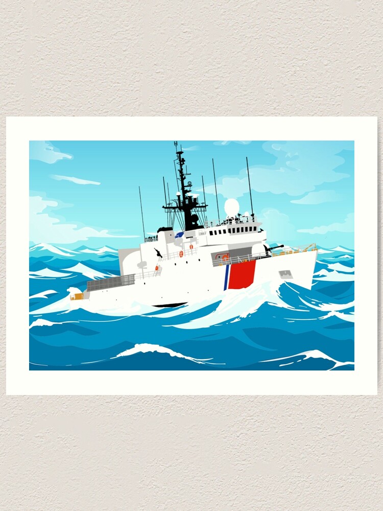 "USCG Asset Portraits - 270 WMEC Famous Class Cutter" Art Print for ...