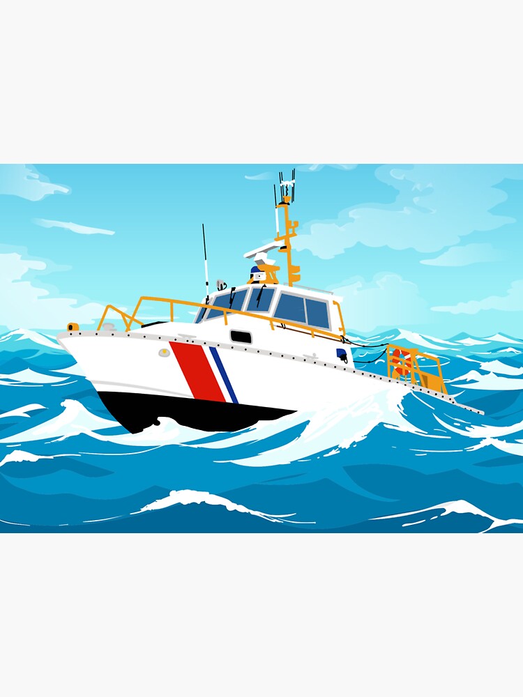 "USCG Asset Portraits - 41 Utility Boat" Sticker by AlwaysReadyCltv ...