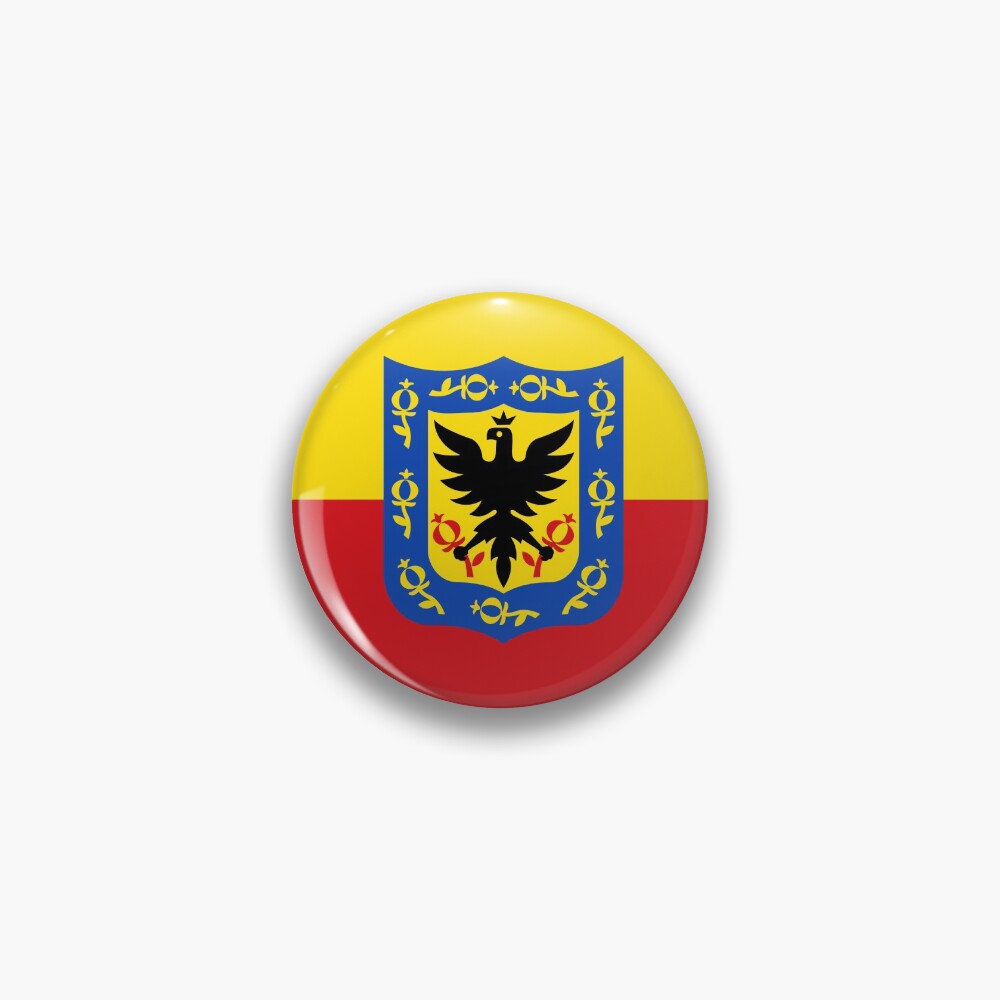 "Flag of Bogotá, Colombia" Pin by PZAndrews | Redbubble