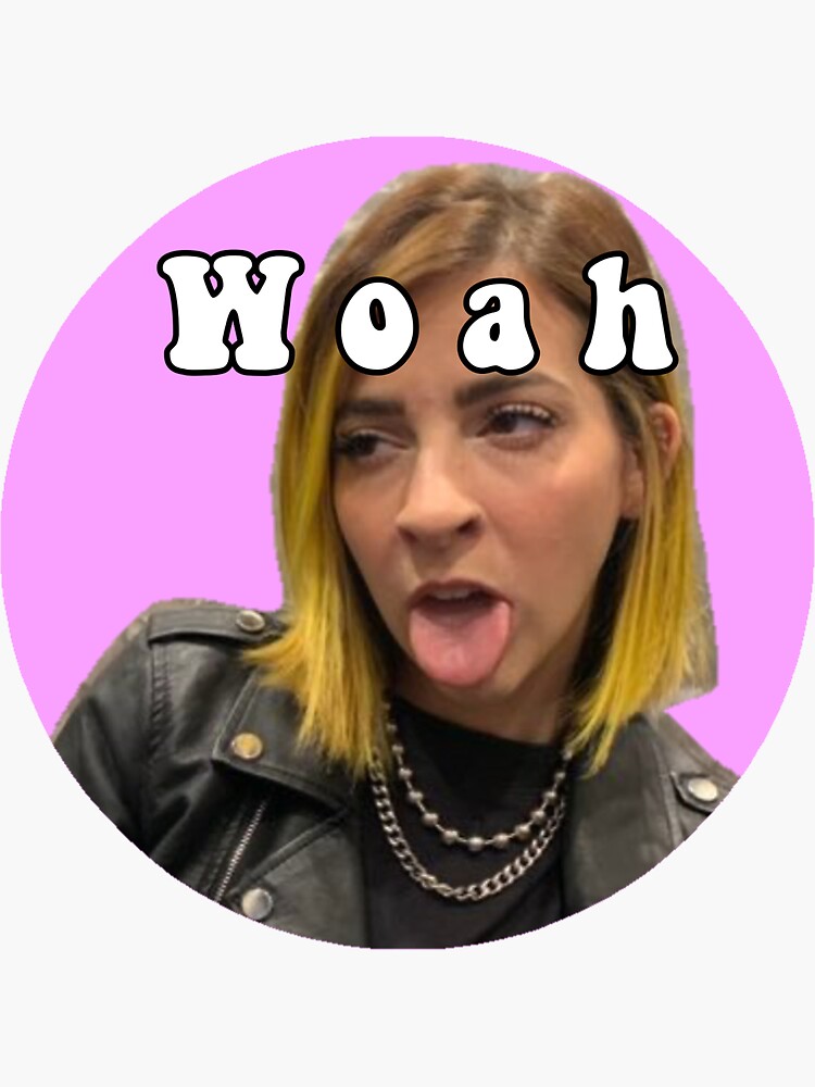 "Gabbie Hanna WOAH sticker/shirt" Sticker for Sale by Bettysleftshoe ...