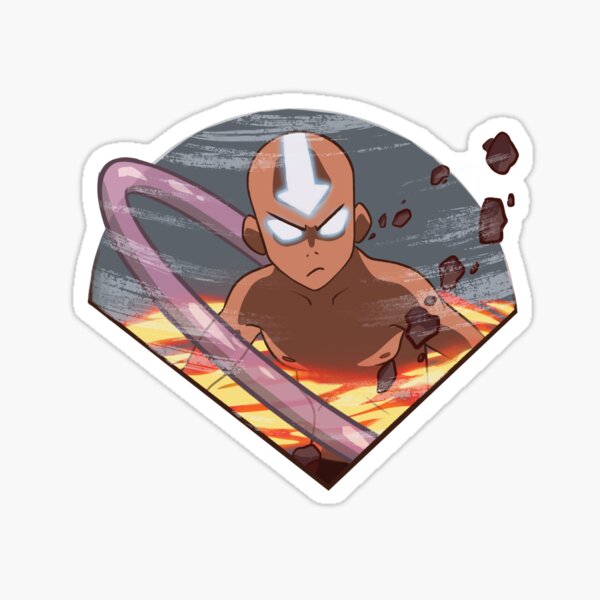 "Avatar Aang" Sticker by madisonsheakley | Redbubble