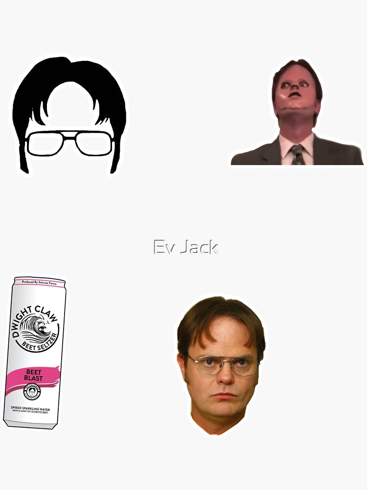 "DWIGHT PACK" Sticker for Sale by Evelyngjackson | Redbubble