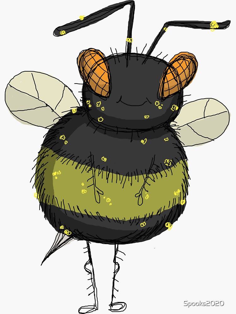 "Timothy, The Body Positivity Bumble Bee" Sticker by Spooks2020 | Redbubble