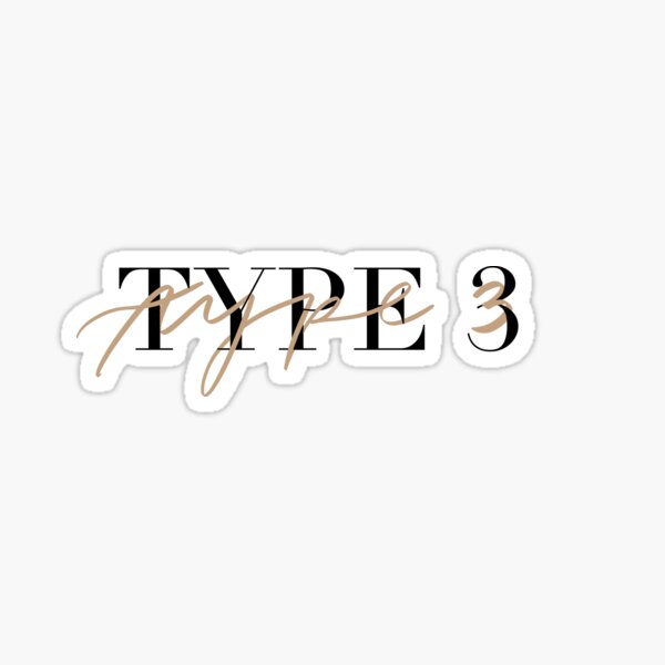 "Enneagram Type Three Sticker" Sticker by libbymccord | Redbubble
