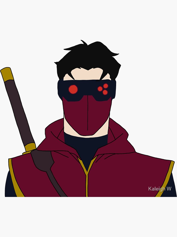 "Jason Todd Red Hood Ninja young justice " Sticker for Sale by ...