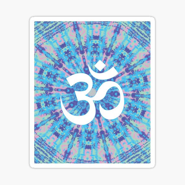 "Original Tie-Dye Swirl Om Kaleidoscope with Green, Blue, Pink, Purple ...
